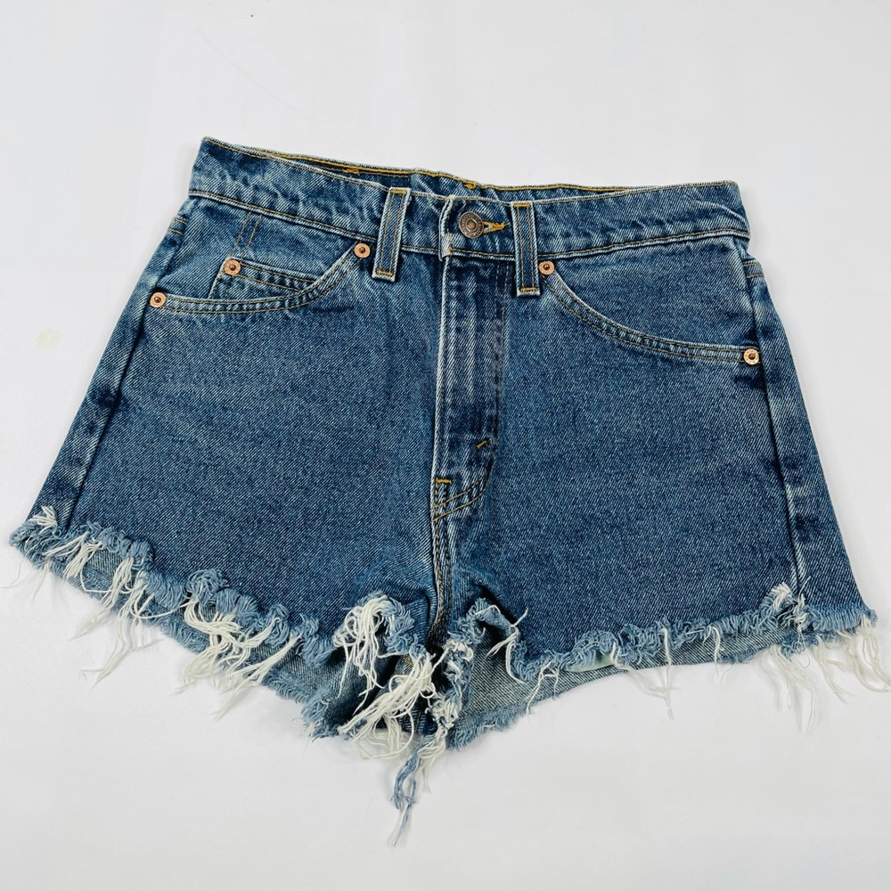 Levis 505 Cut Off Daisy Duke Jean Shorts - Gem